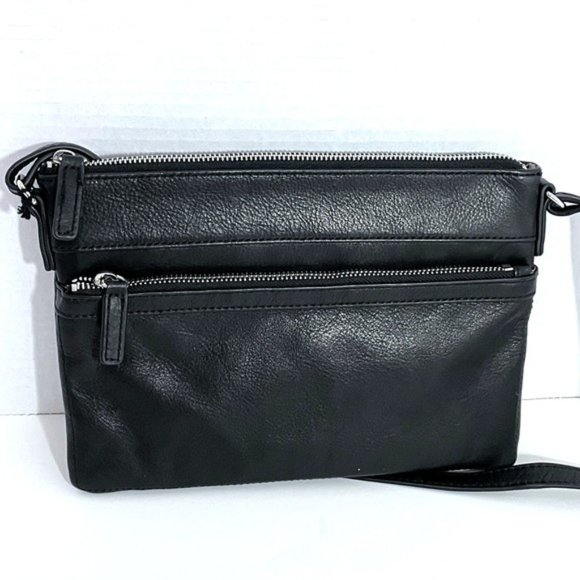 margot | Bags | Margot Crossbody Bag Purse Black Genuine Leather Lots ...